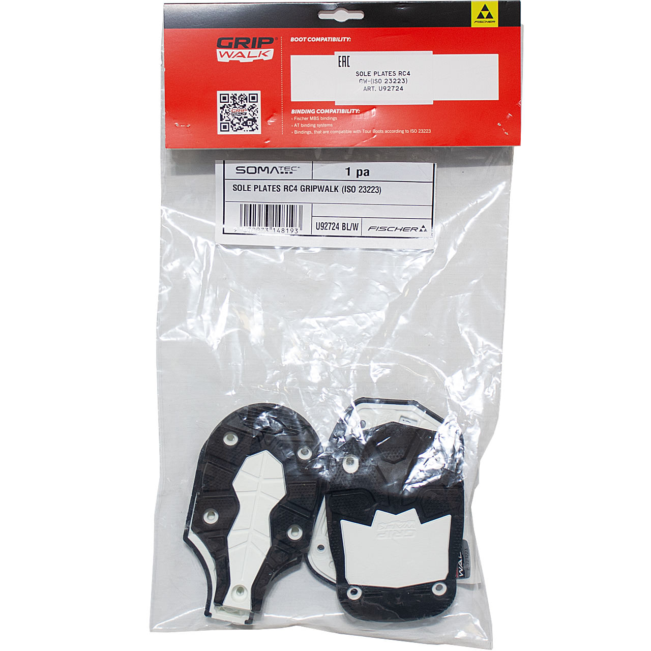 Fischer GripWalk Sole plates black/white incl. screw set | XSPO